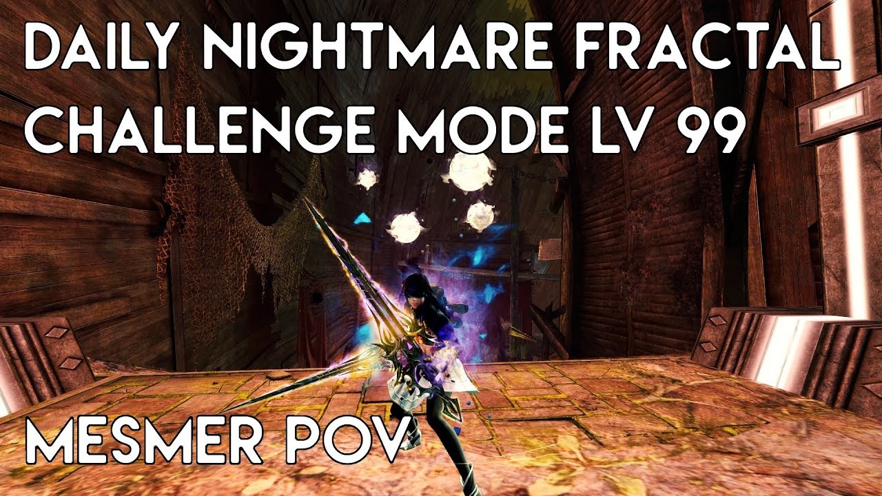 Gw2 Qt Daily Nightmare Fractal Cm 99 Mesmer Pov Youtube