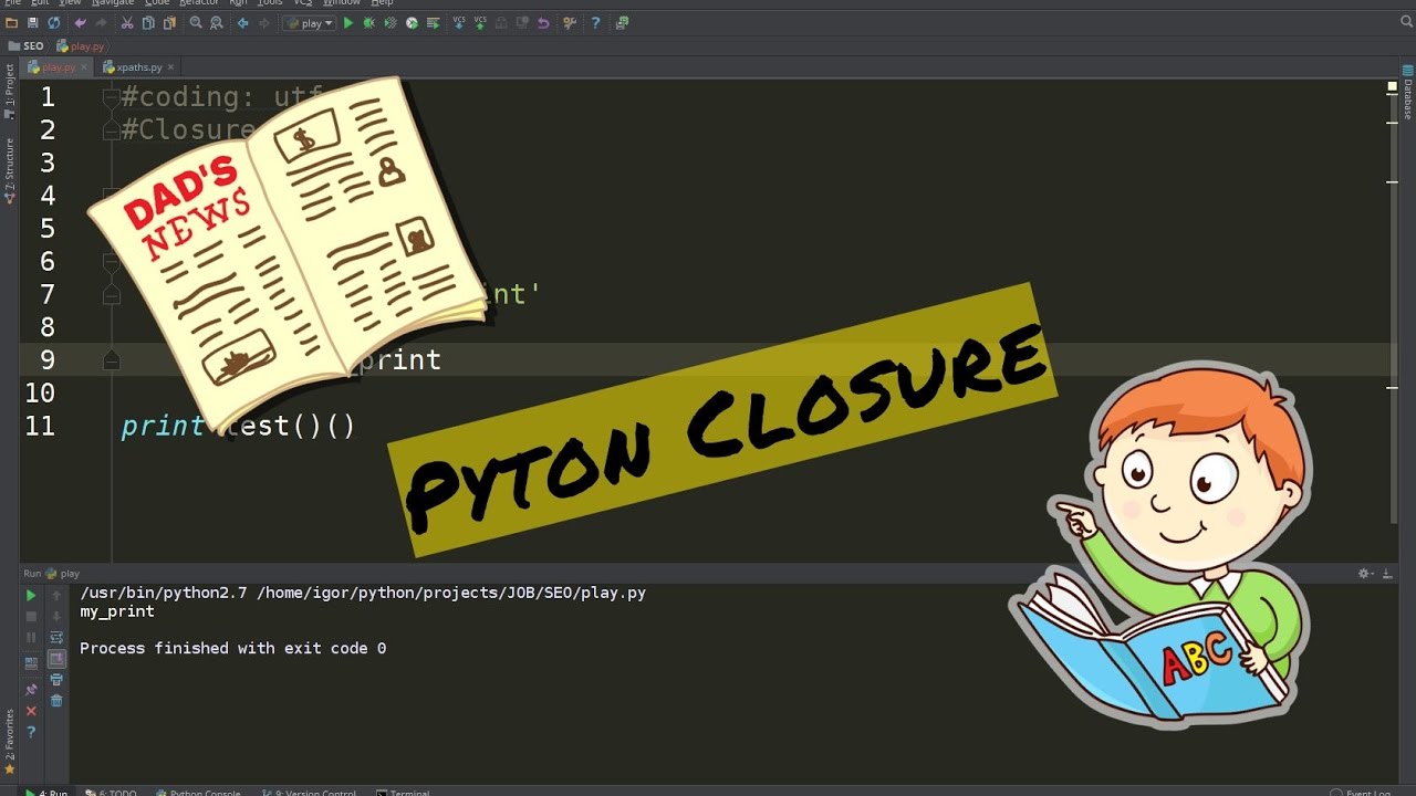 Python функциональный стиль замыкания Python Closure Youtube