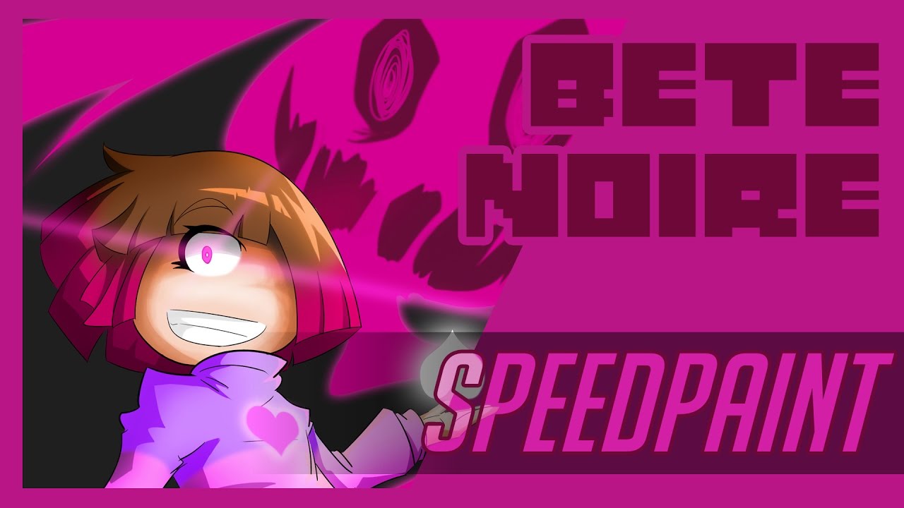 Bete Noire Glitchtale Speedpaint Youtube