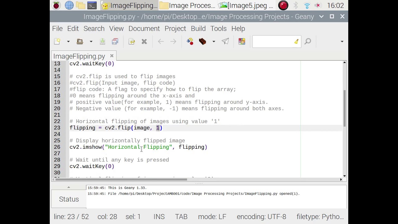 Image Processing Using Python 6 Image Flipping Youtube