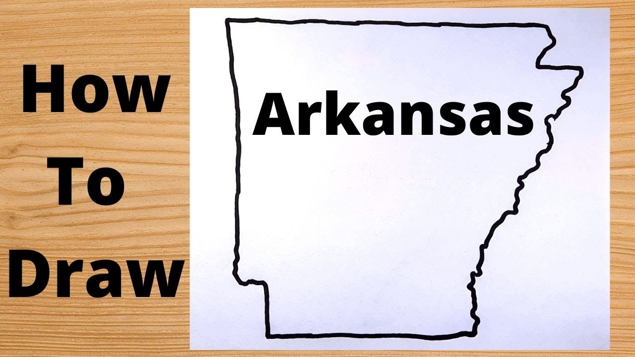 Drawing Arkansas State Map Exclusive Tips Youtube