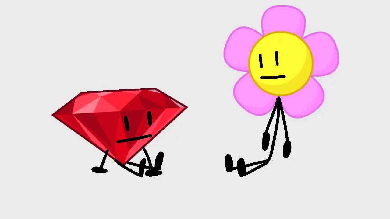 Ruby And Flower Talking Bfb 100 Youtube
