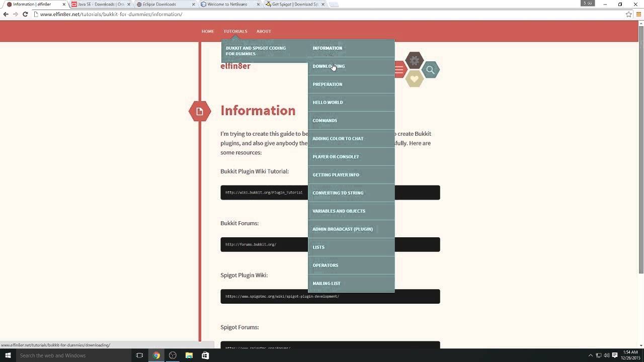 Bukkit Spigot Coding For Dummies Episode 1 Youtube