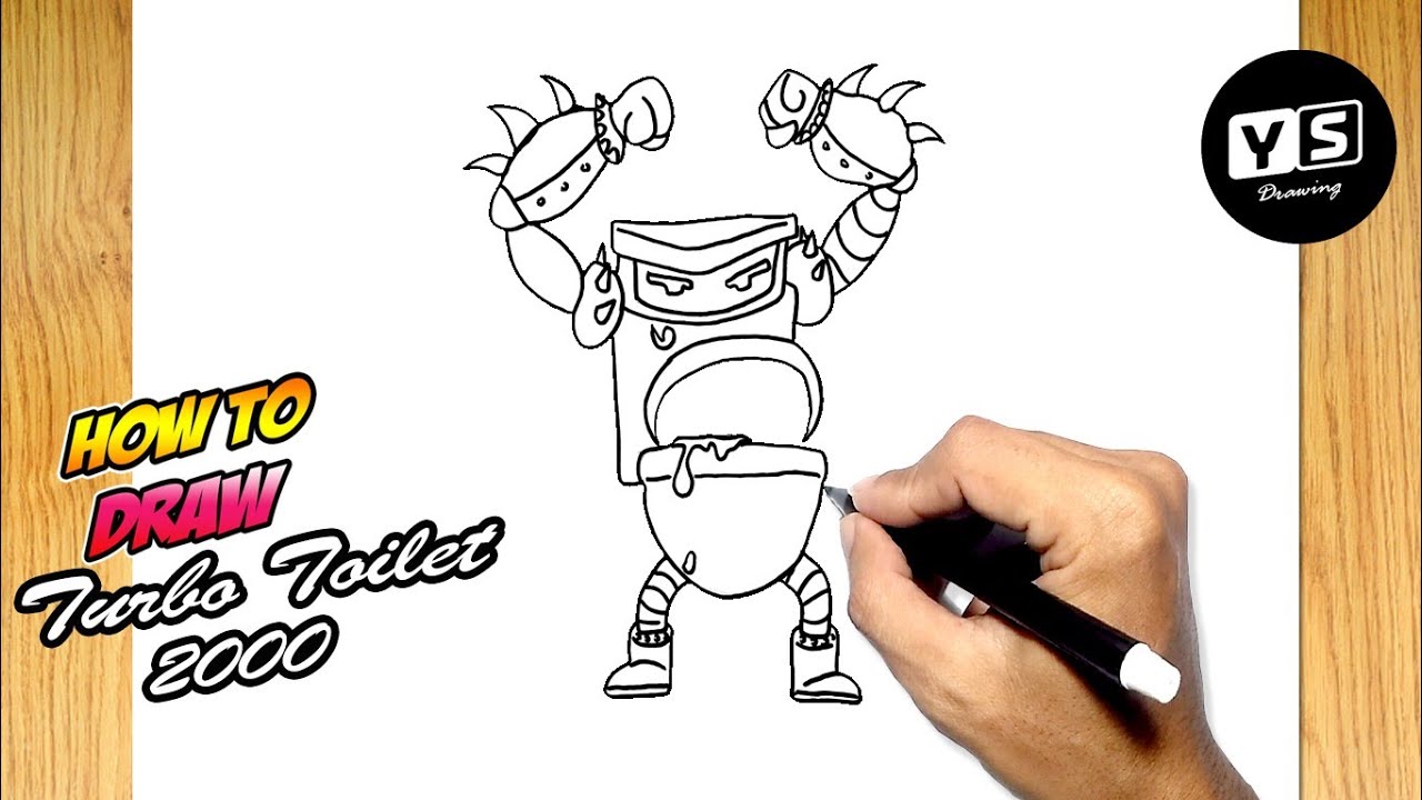 How To Draw Turbo Toilet 2000 From Captain Underpants Youtube