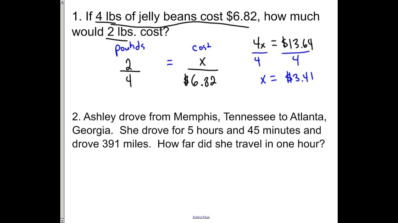 Ratio And Proportion Worksheet Financial Report