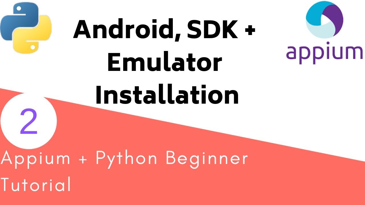 Appium Python Tutorial Android Studio Installation And Emulator Setup