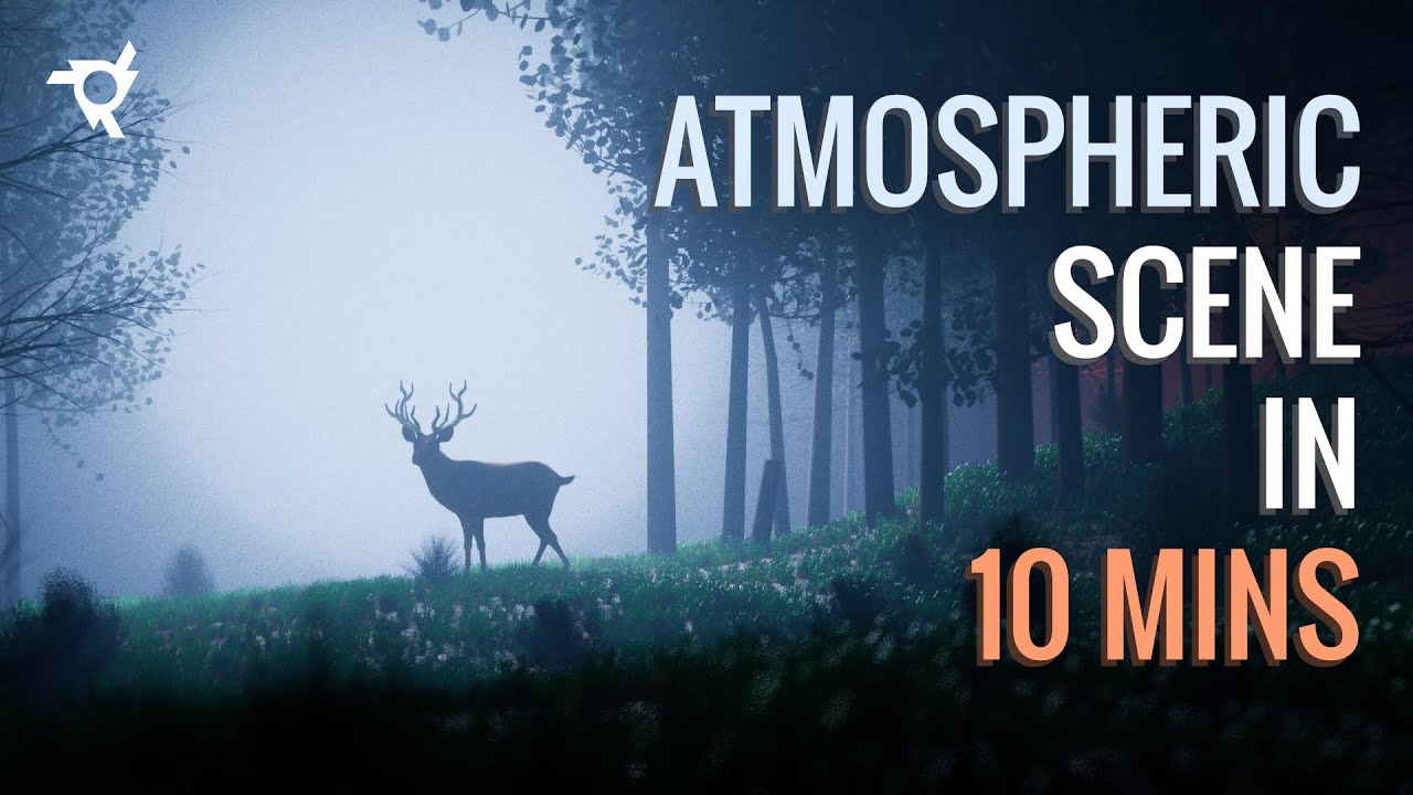 How To Make An Atmospheric Scene Under 10 Mins Blender 2 8 Tutorial