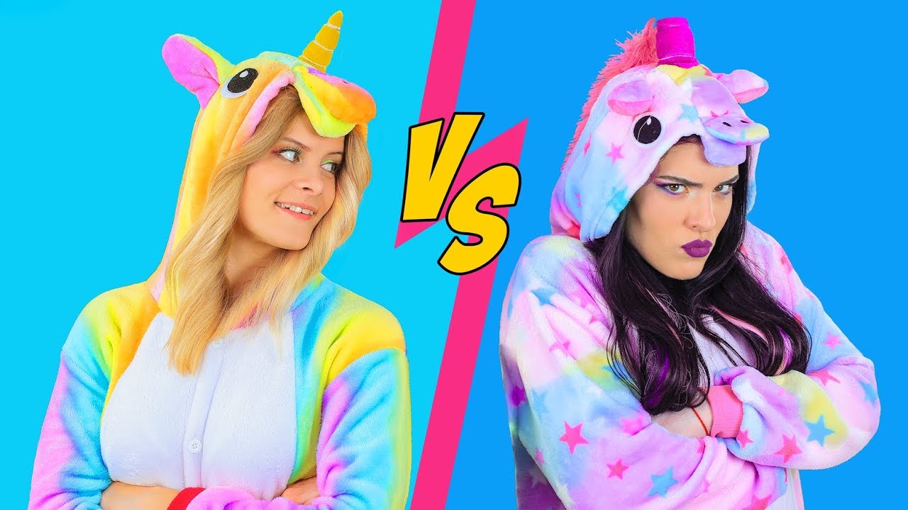 Maquillaje De Unicornio Buena Vs Unicornio Mala 8 Increíbles Ideas De