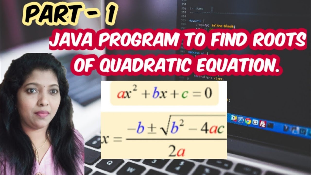54 Quadratic Equation Java Program Youtube