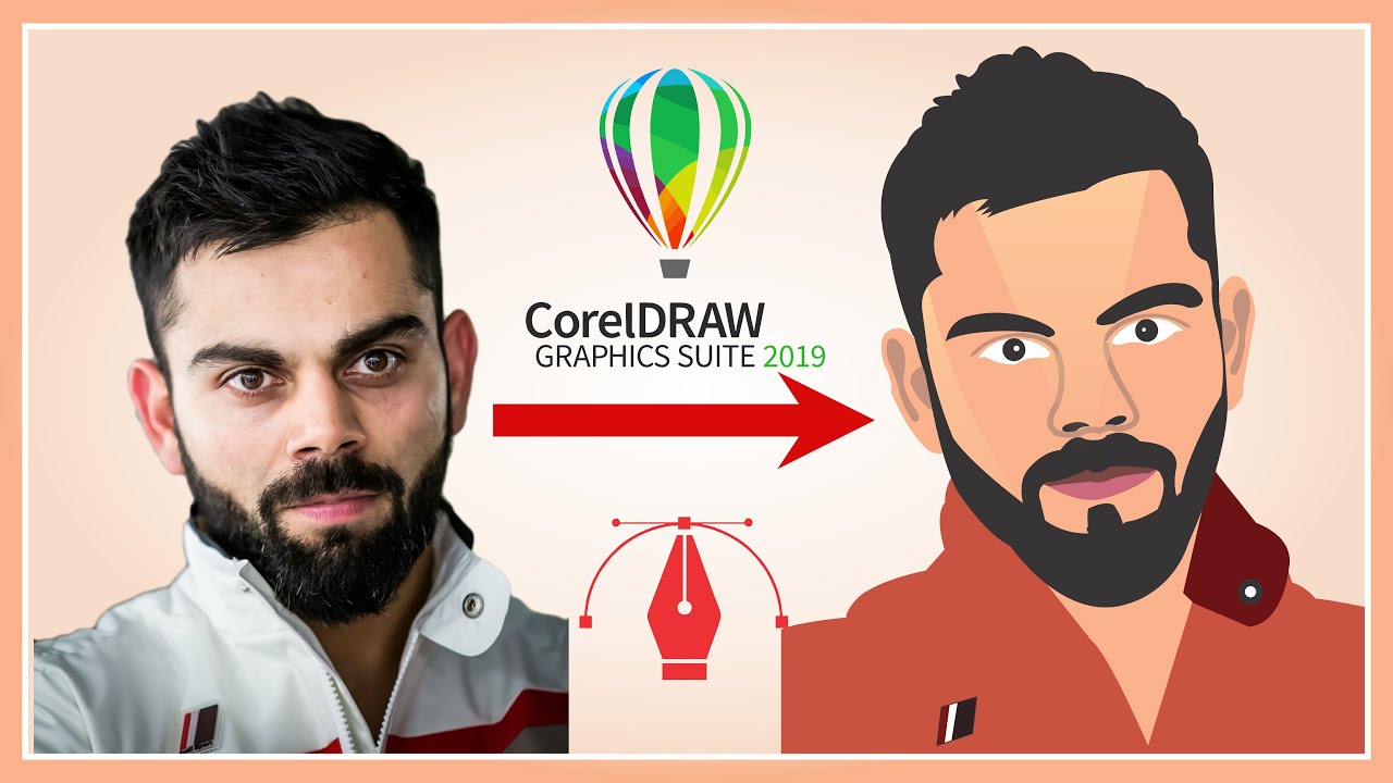 How To Make Vector Art In Coreldraw Tutorial Vector Portrait