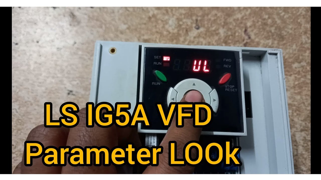 How To Parameter Lock Ls Ig5a Vfd Youtube