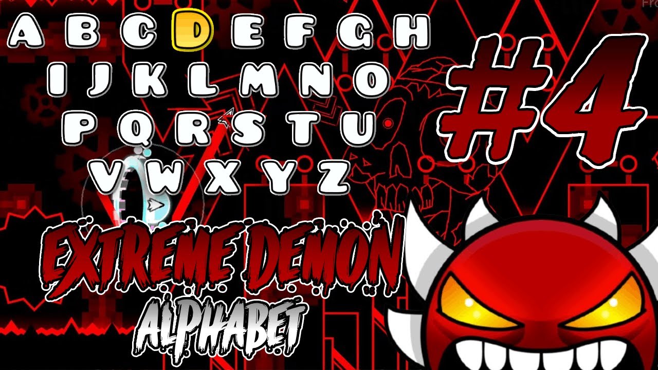 Extreme Demon Alphabet 4 New Hardest Devil Vortex 100