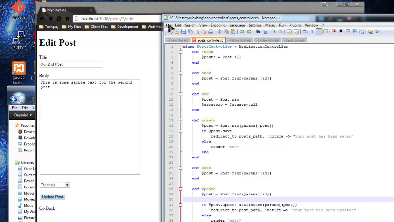 Ruby On Rails Tutorial Lesson 24 Full Hd Youtube
