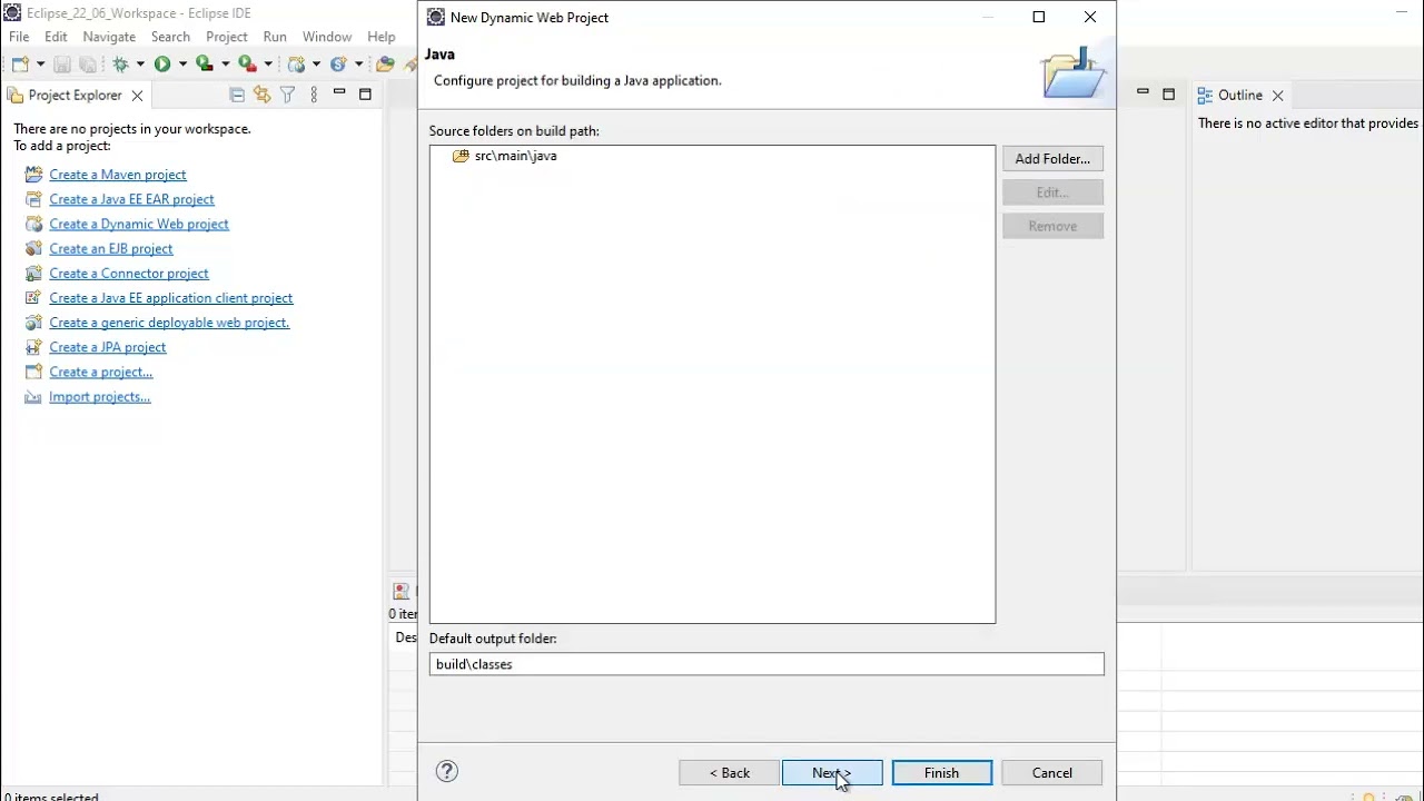 How To Create Dynamic Web Project In Eclipse With Tomcat Run Web