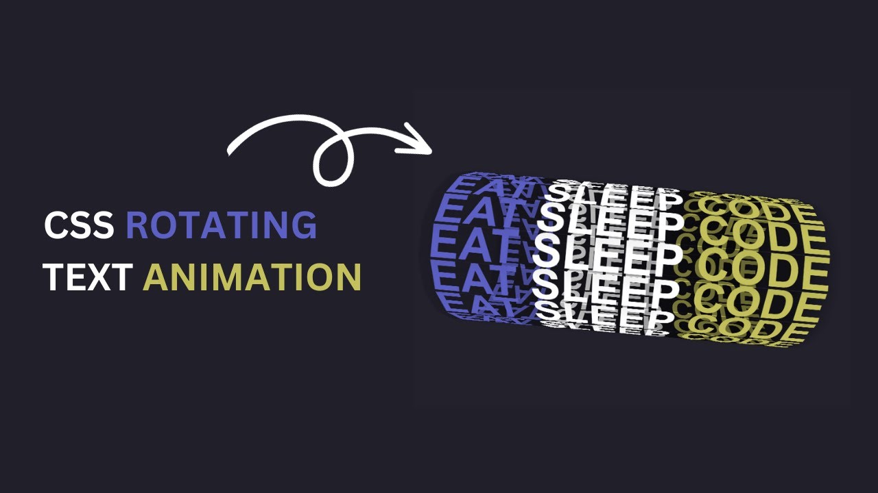 Css Rotating Text Animation Css Animation Youtube