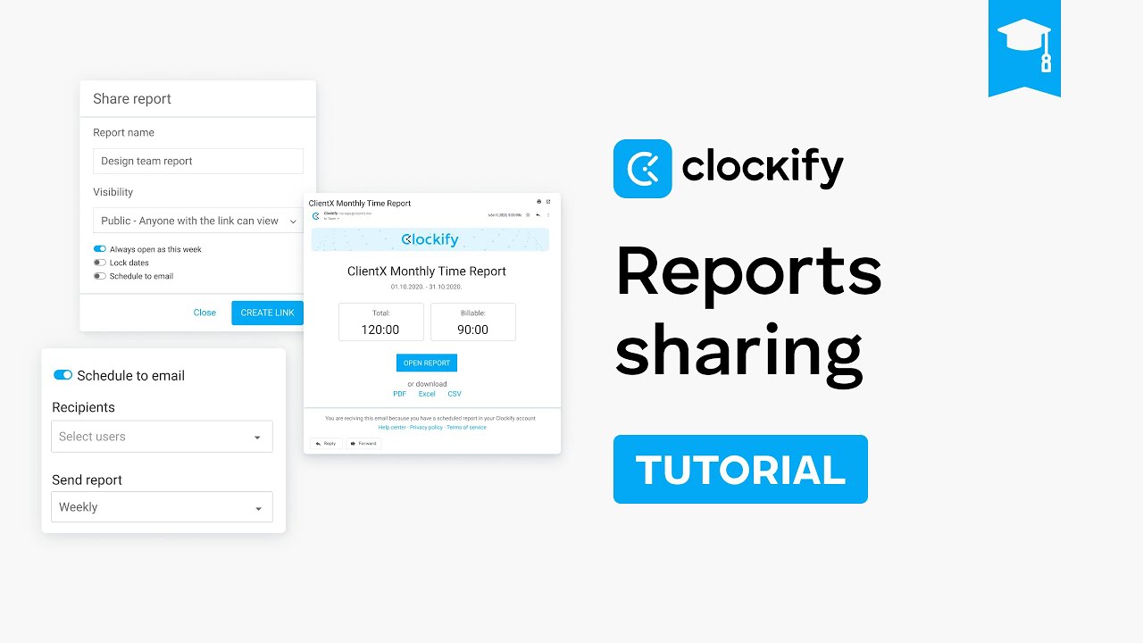 Reports Sharing Clockify Tutorial 2024 Youtube