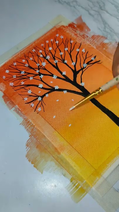 Easy Watercolor Painting Shorts Youtubeshorts Youtube