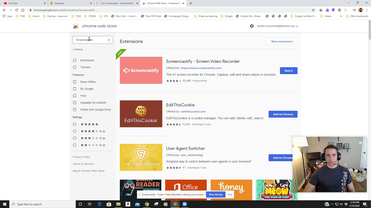 Add Screencastify Extension To Chrome Youtube
