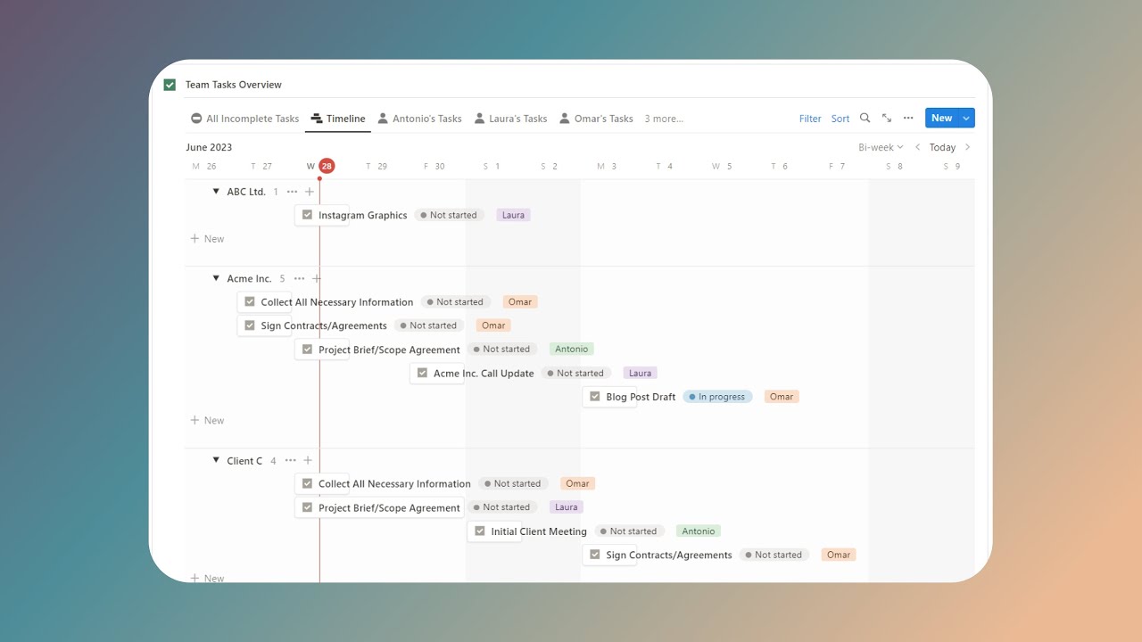 New Team Tasks Hub In Notion Walk Through Template With Automation