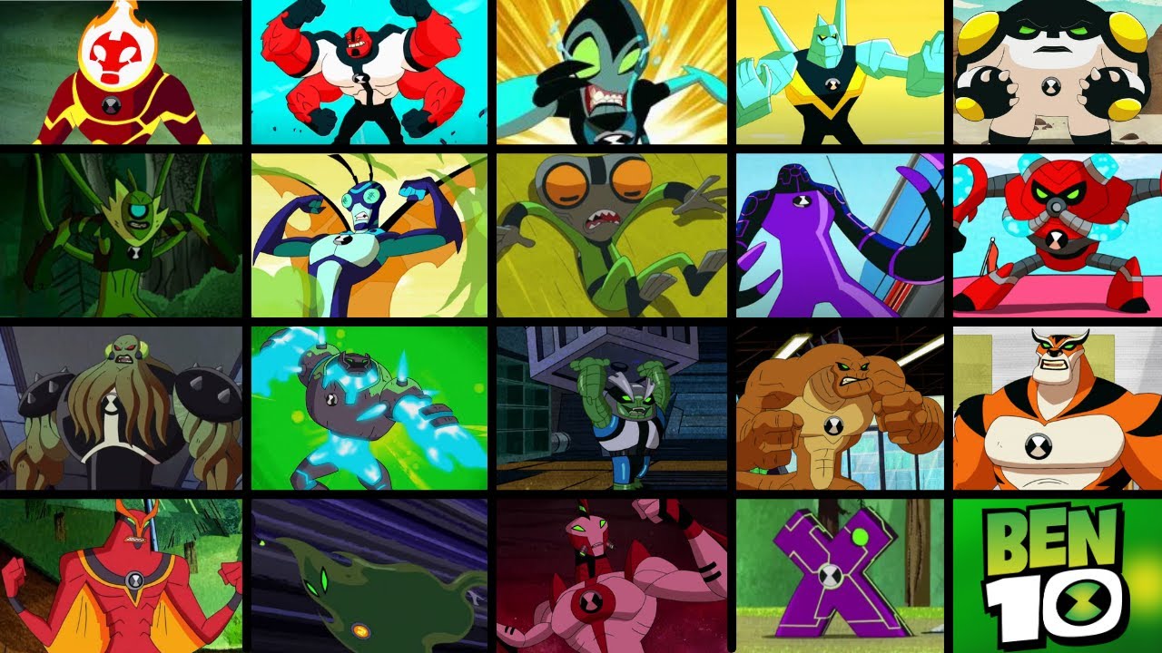 Ben 10 Reboot All Transformations Youtube