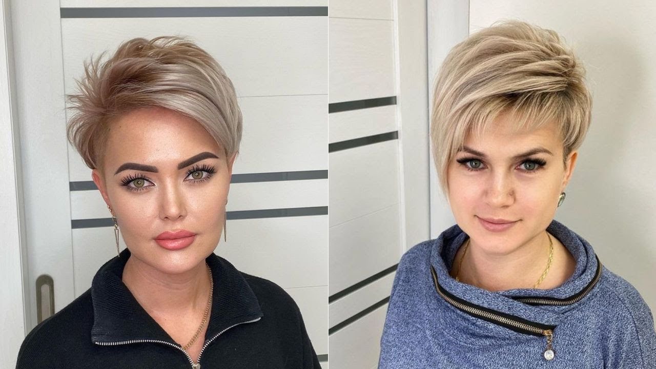 Pixie Haircut By Professional Hairstylists Pixie Hair Cutting