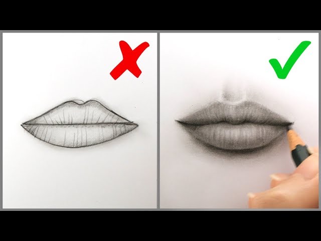 Easy Way To Draw Realistic Lips Lipstutorial Org