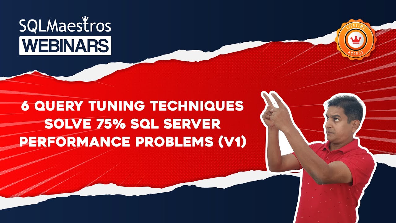 6 Query Tuning Techniques Solve 75 Sql Server Performance Problems
