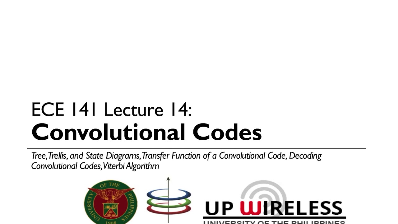 Convolutional Codes Part 2 Youtube
