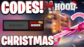 Christmas New All Working Christmas Update Codes For Da Hood Roblox Da ...