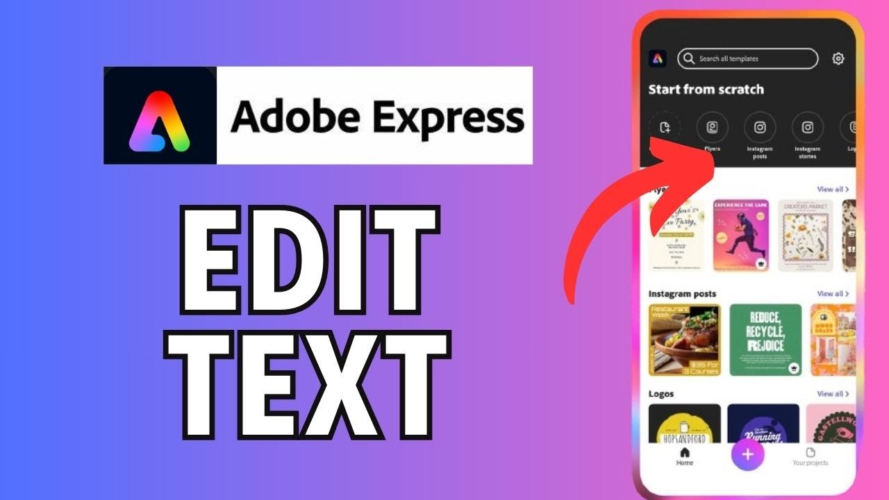 How To Edit Text In Adobe Express 2024 Youtube