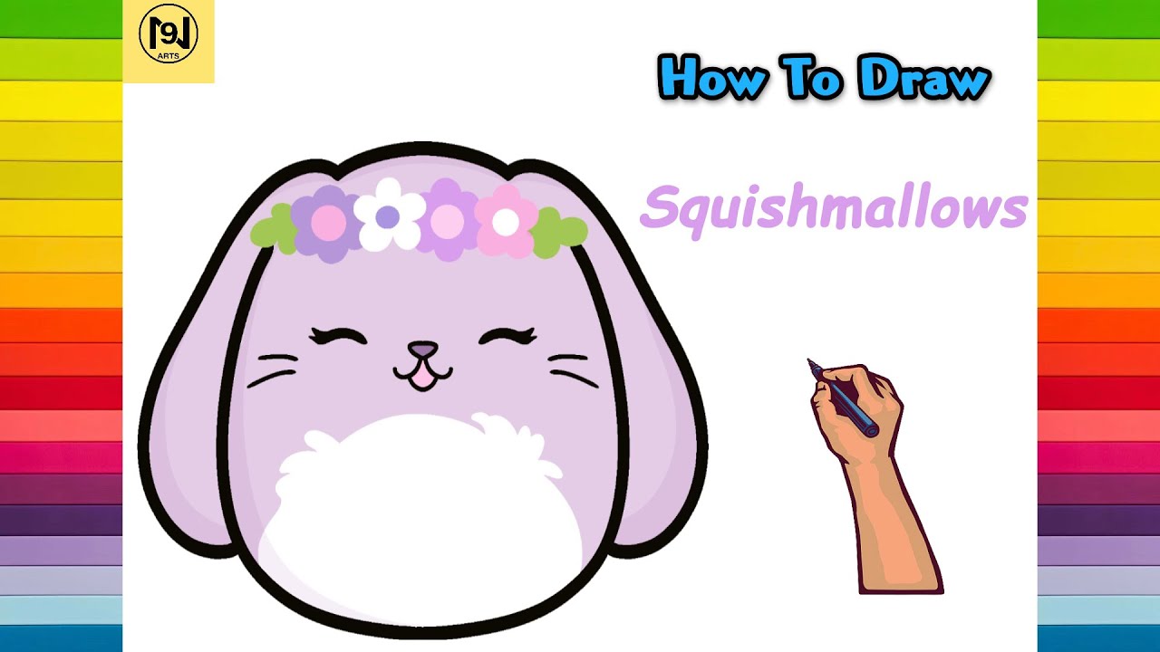 How To Draw Cartoon Bunny Easy Squishmallows No 9 Arts Youtube