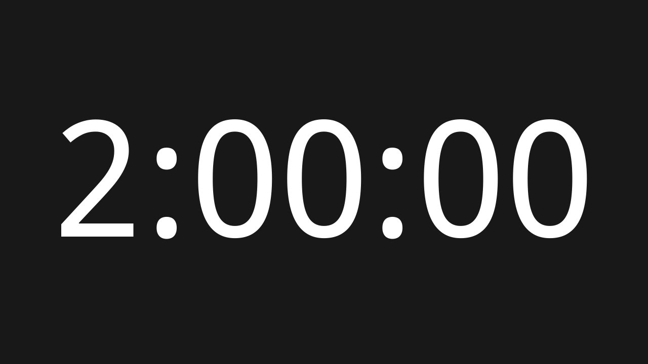 2 Hour Countdown No Copyright Timer Youtube