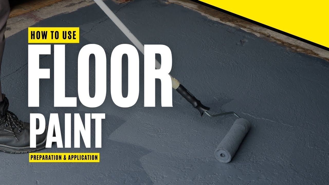 How To Use Floor Paint Youtube