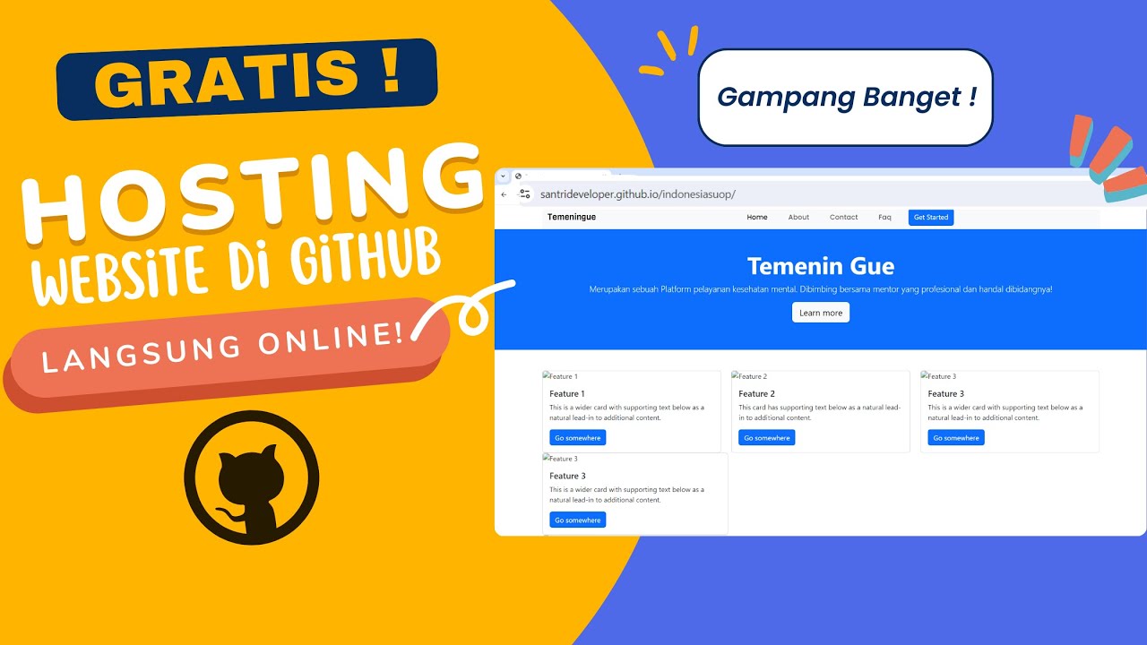 Cara Hosting Website Di Github Youtube