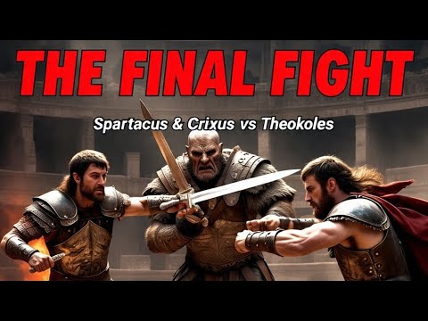 Spartacus Crixus S Epic Battle Death Of Theokoles The Shadow Of