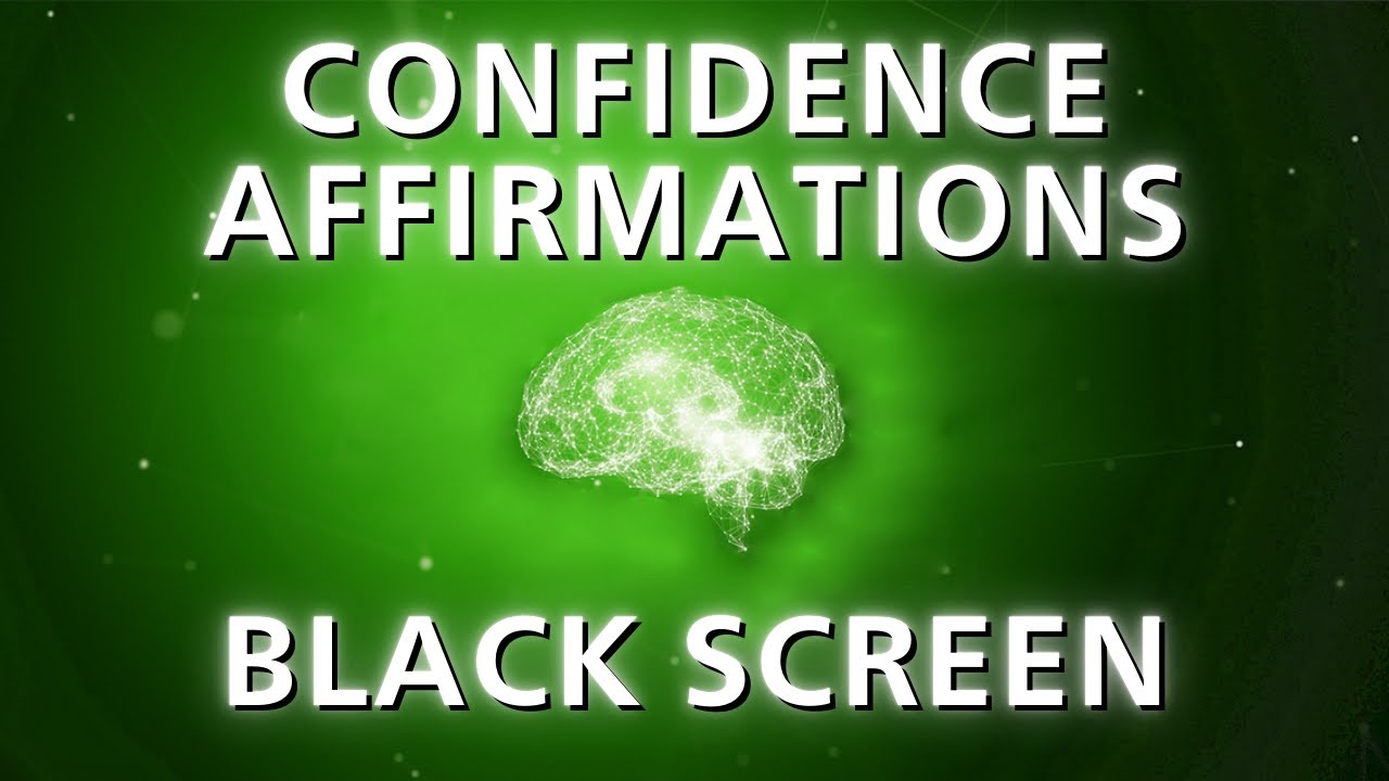 You Are Affirmations Confidence Self Esteem Black Screen Youtube