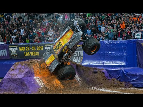 Monster Jam Backflips Into Barriers Youtube