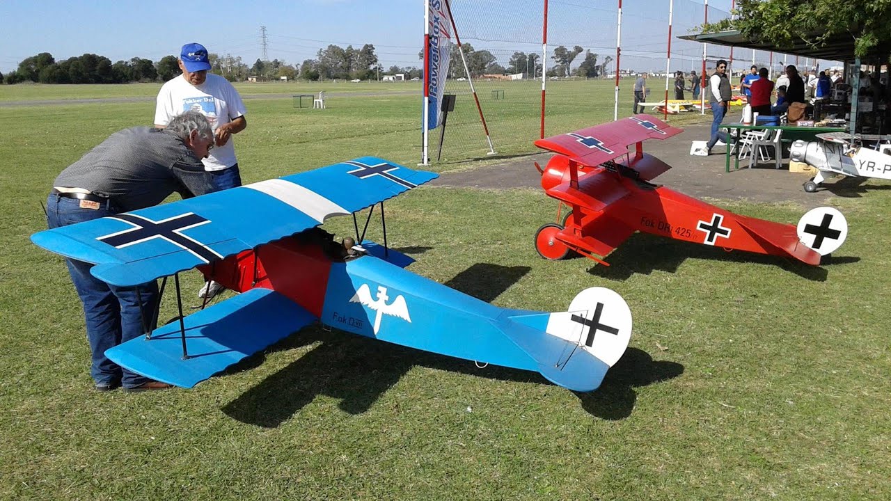 Fokker Dr1 Triplane Rc 42 Scale And Fokker Dvii 1 3 Scale Rc Scratch