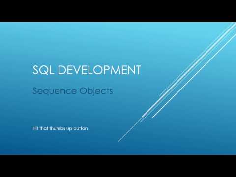 Sql Tutorial Sequence Objects Youtube