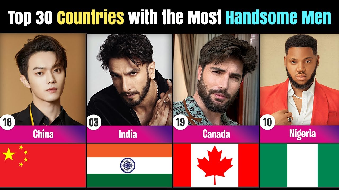 Top 30 Countries With The Most Handsome Men Youtube