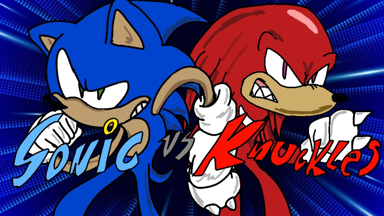 Sonic Vs Knuckles My Flipaclip Animation Youtube