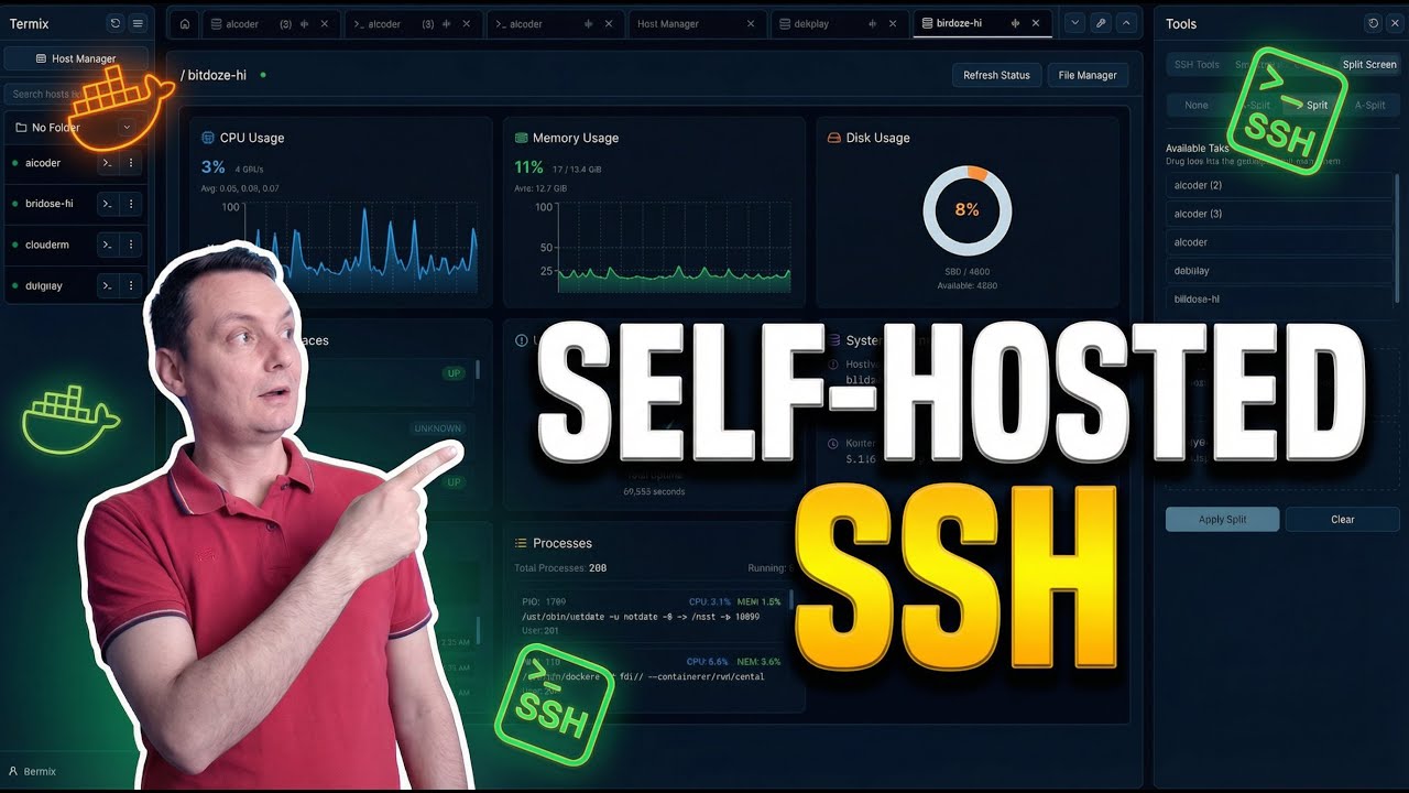 Termix The Ultimate Self Hosted Ssh Server Manager Youtube