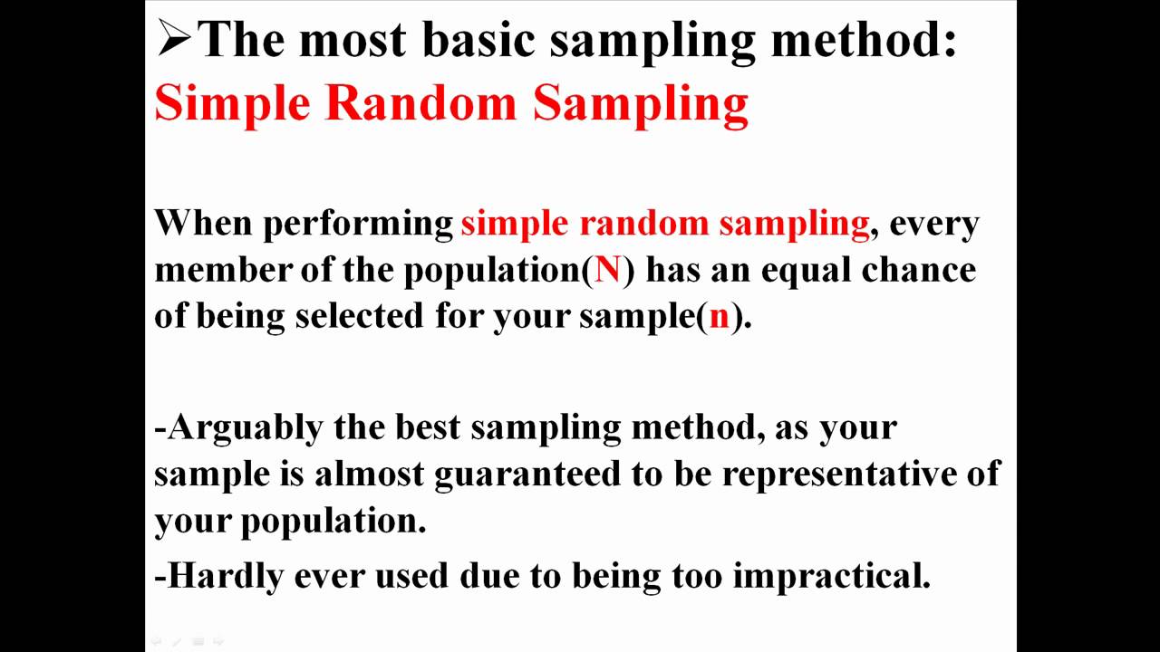 Sampling Methods Youtube