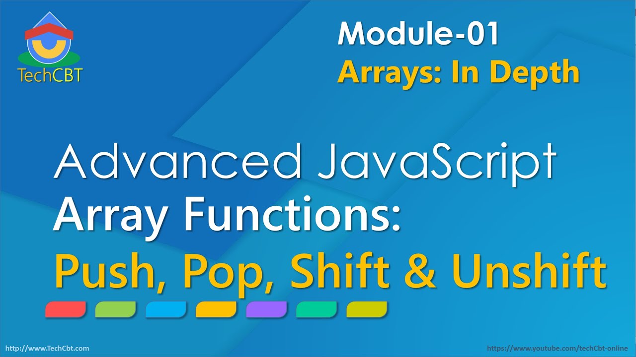 Advanced Javascript Module 01 Part 07 Array Functions Push Pop