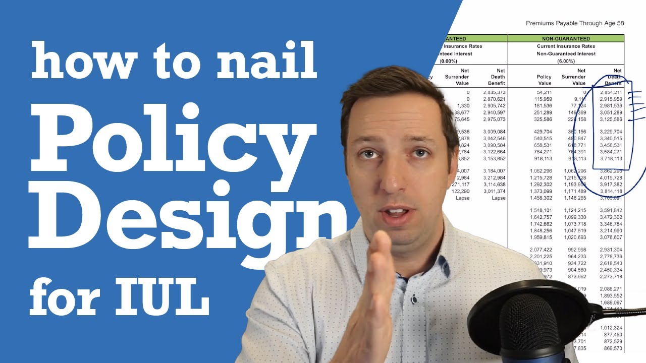 How To Nail Policy Design For Life Insurance Youtube