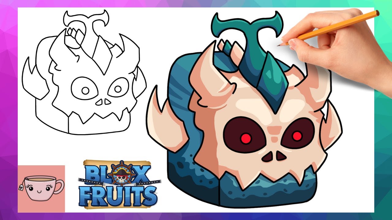 How To Draw T Rex Fruit From Blox Fruits Easy Drawing Tutorial Youtube