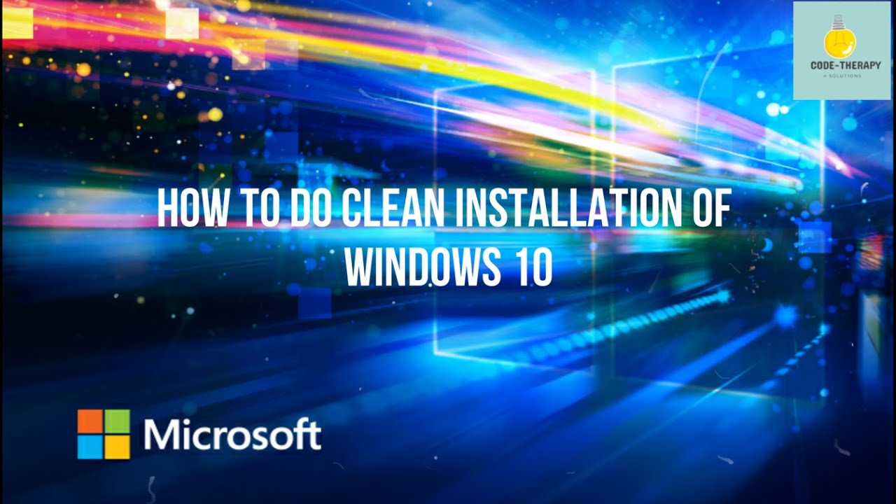 How To Do Clean Installation Of Windows 10 In Any Computer Youtube
