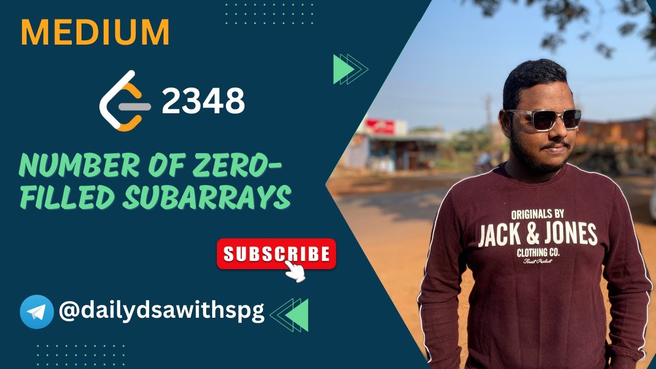 Number Of Zero Filled Subarrays Leetcode Java Youtube