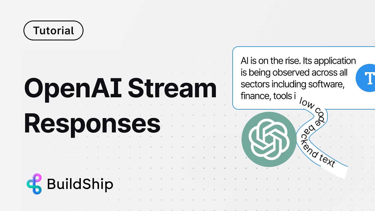 Streaming Response From Openai Api With No Code Youtube