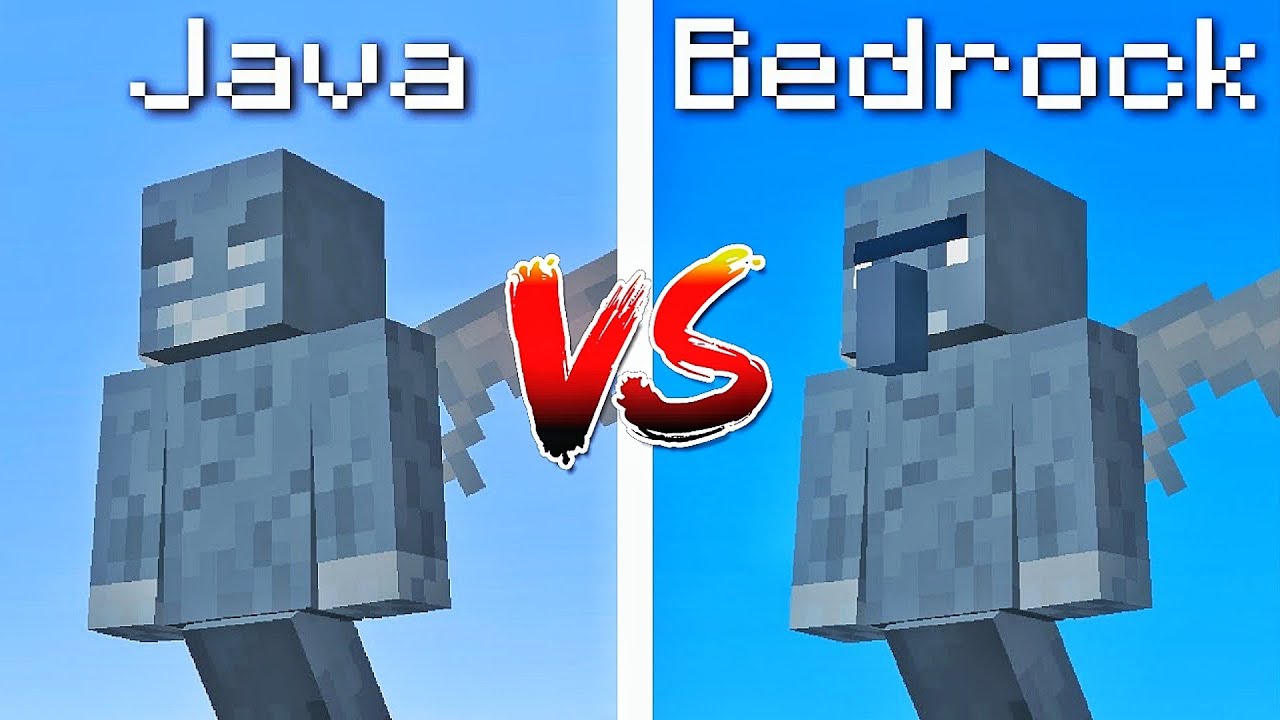 Bedrock Vs Java Minecraft Youtube